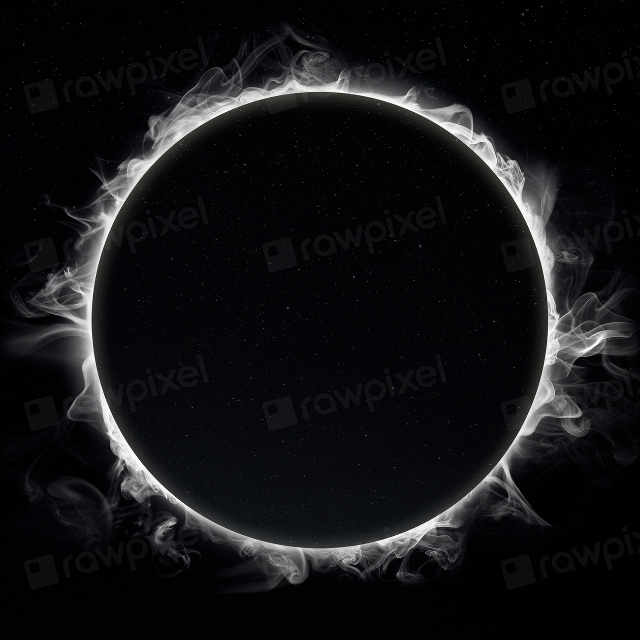 Eclipse frame aesthetic psd, smoke | Premium PSD - rawpixel