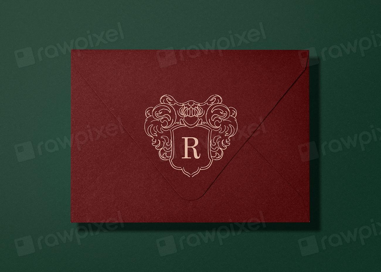Red envelope mockup, aesthetic stationery, | Premium PSD Mockup - rawpixel