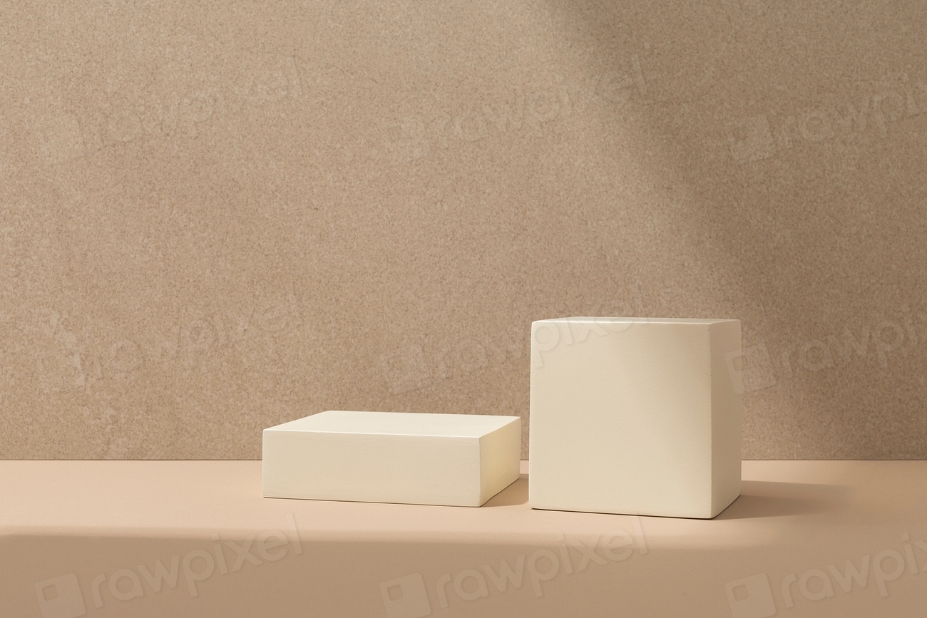 Abstract background beige geometric 3d | Premium Photo - rawpixel