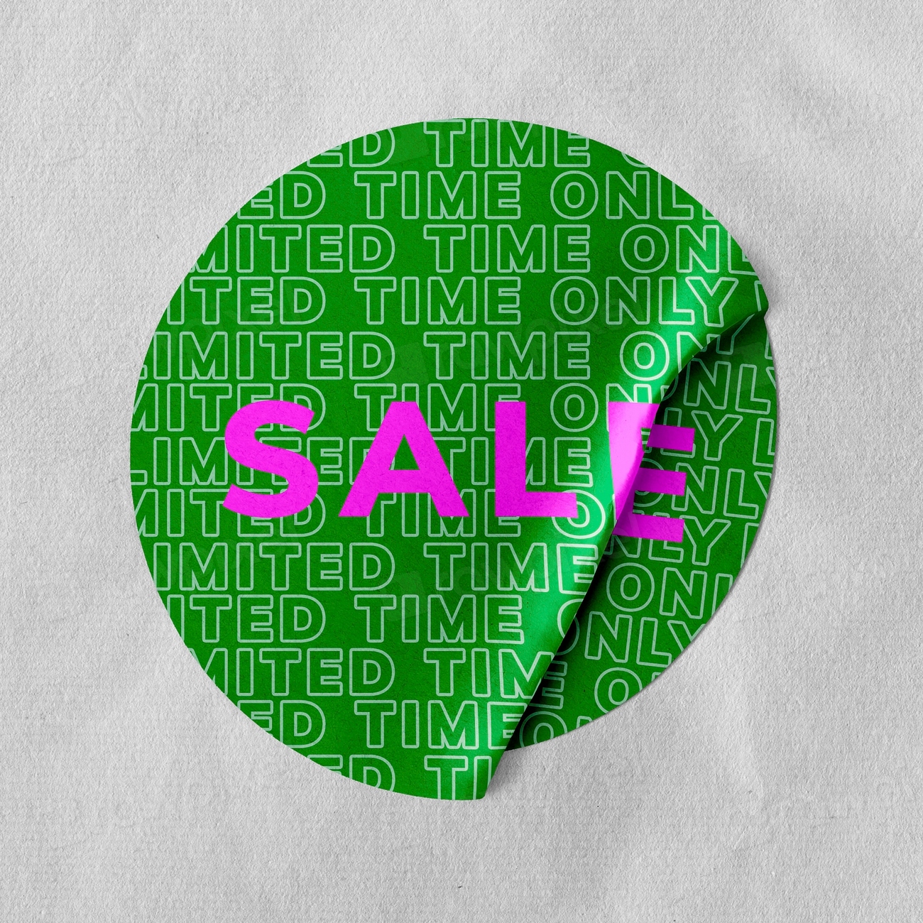 Sale sticker mockup, round shape | Premium PSD Mockup - rawpixel