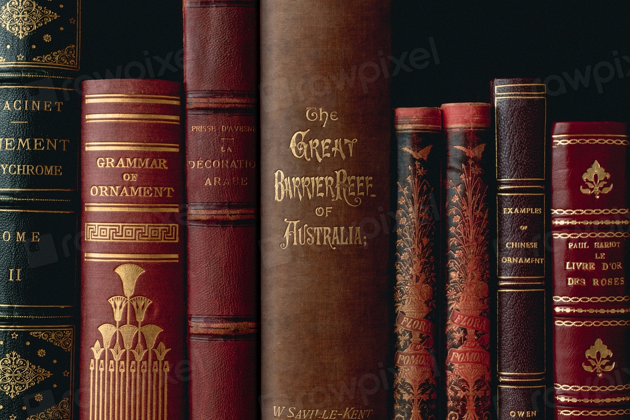 Antique book titles close up, | Free Photo - rawpixel