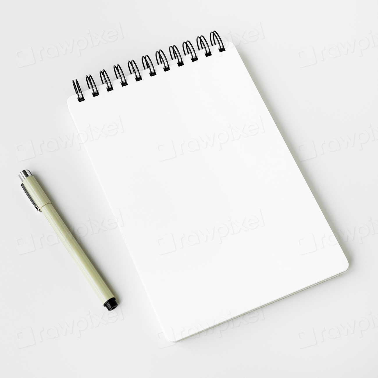 Blank plain white notebook pen | Premium PSD Mockup - rawpixel