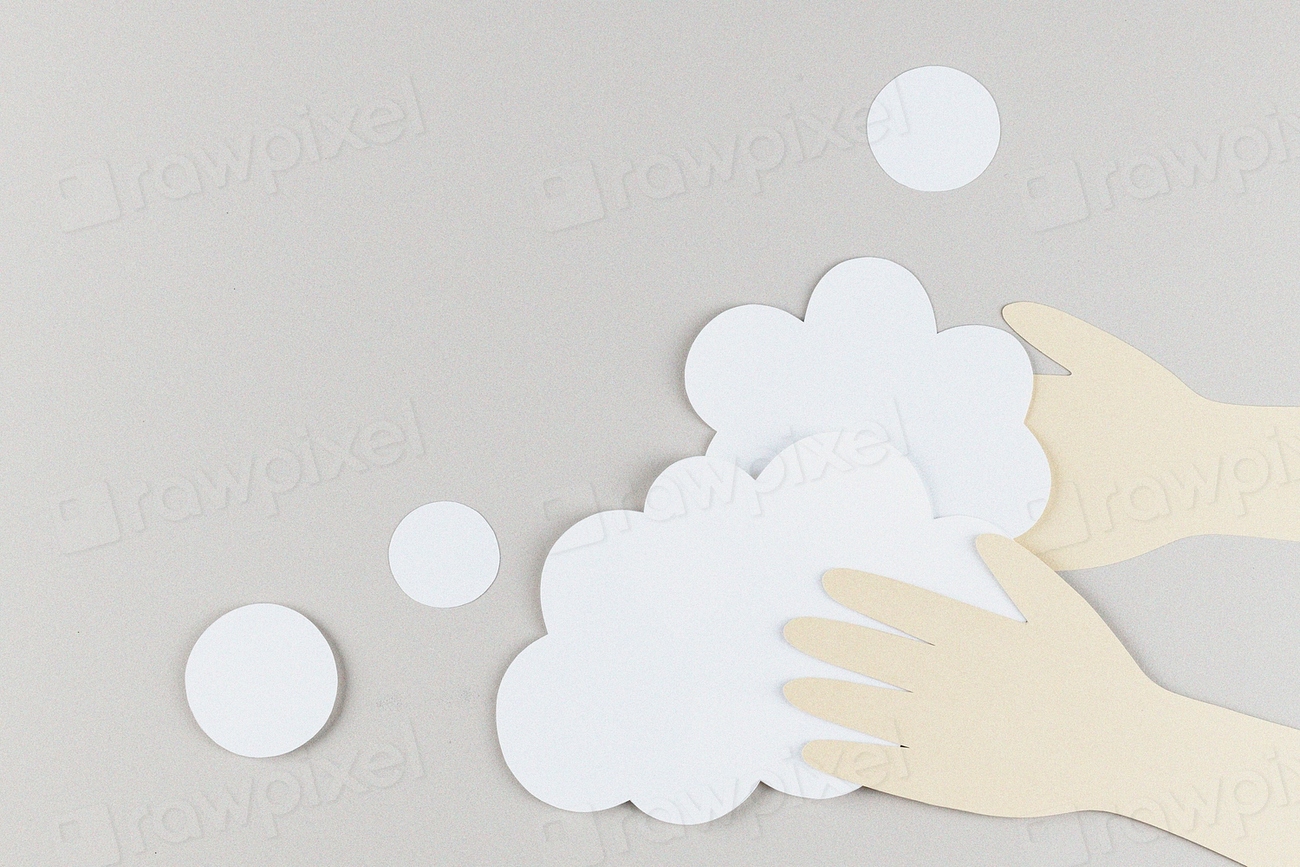 Washing hands soap paper craft | Free Photo - rawpixel