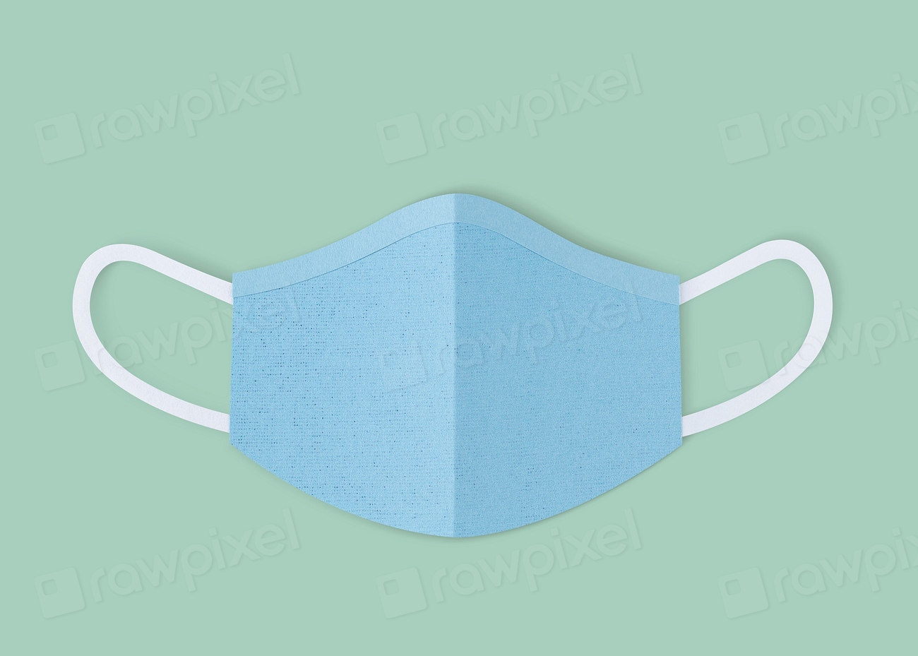 Paper craft surgical mask green | Premium PSD - rawpixel
