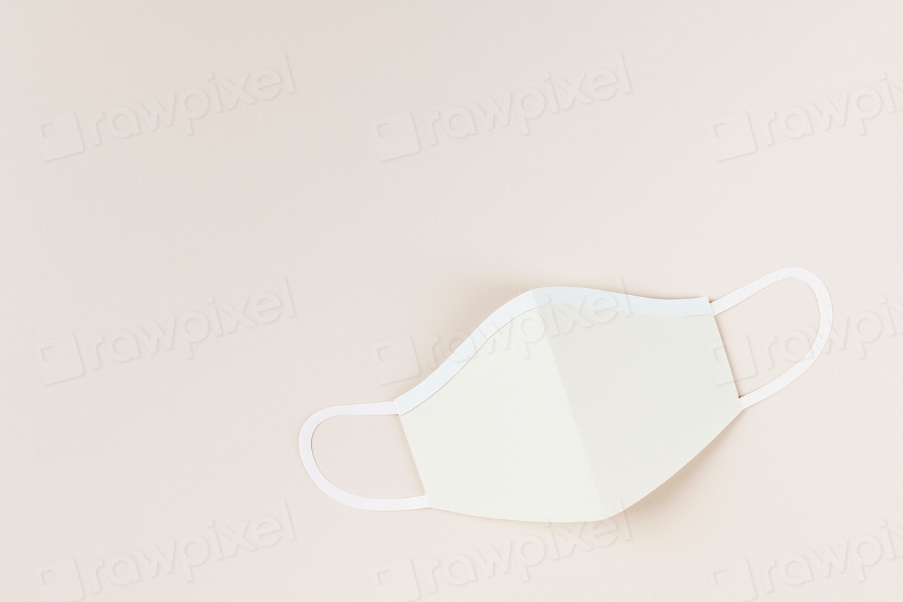 Paper craft surgical mask on a light | Free Photo - rawpixel