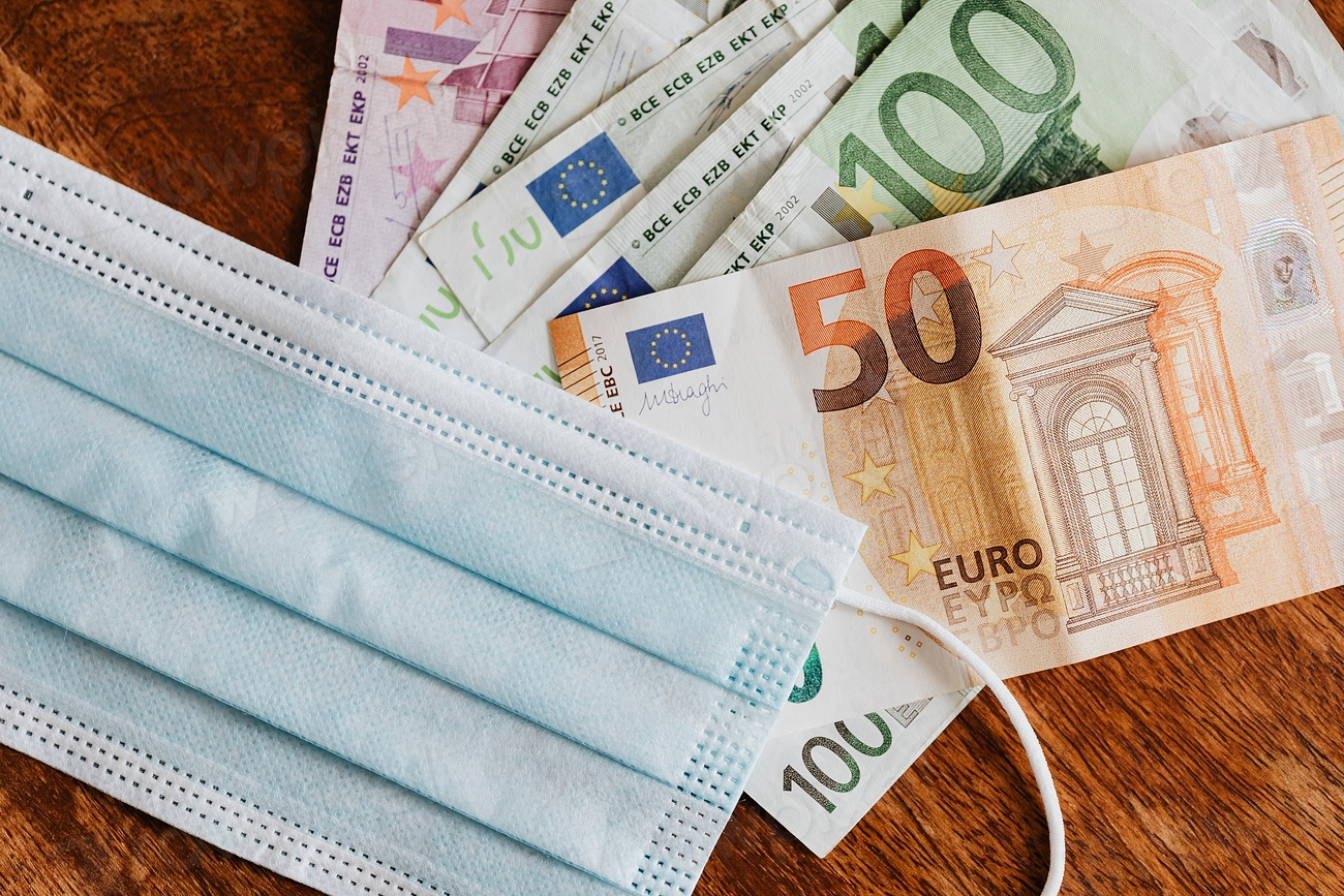 Euro banknotes with face masks | Free Photo - rawpixel