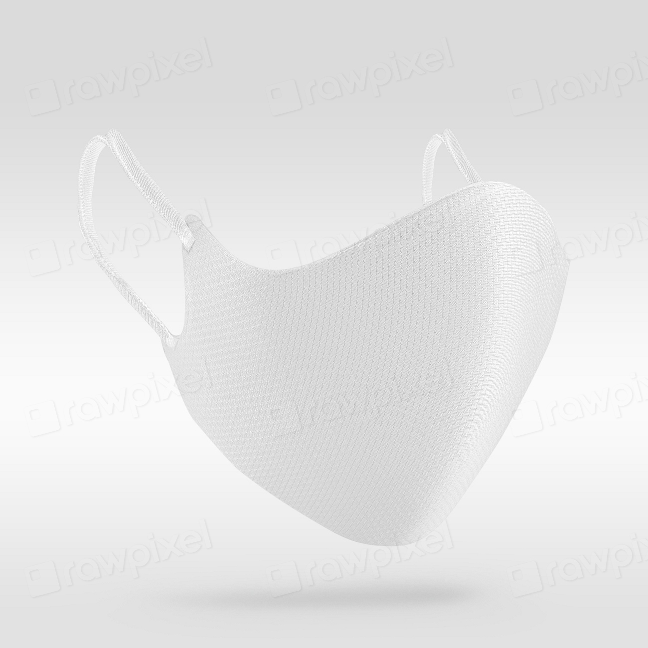 White fabric face mask mockup | Premium PSD - rawpixel