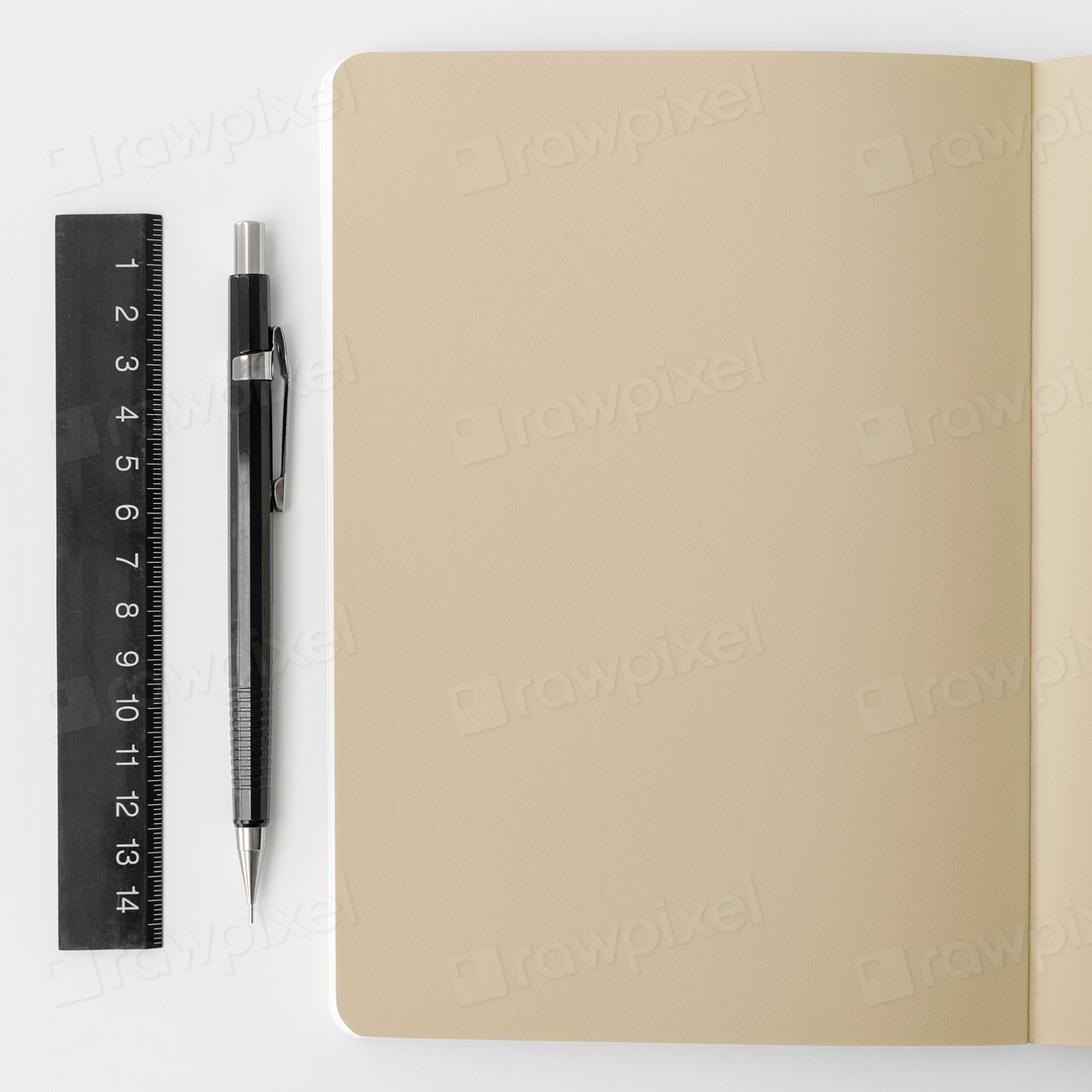 Blank plain brown notebook page | Premium PSD Mockup - rawpixel