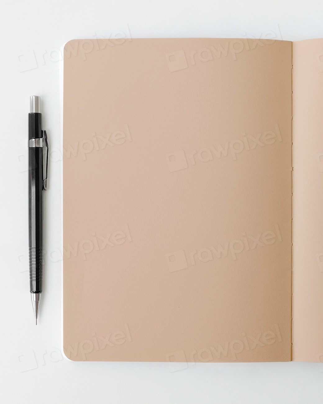 Blank plain brown notebook page | Premium PSD Mockup - rawpixel