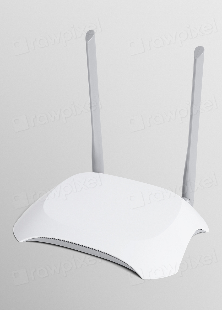 White wireless router mockup psd | Premium PSD Mockup - rawpixel