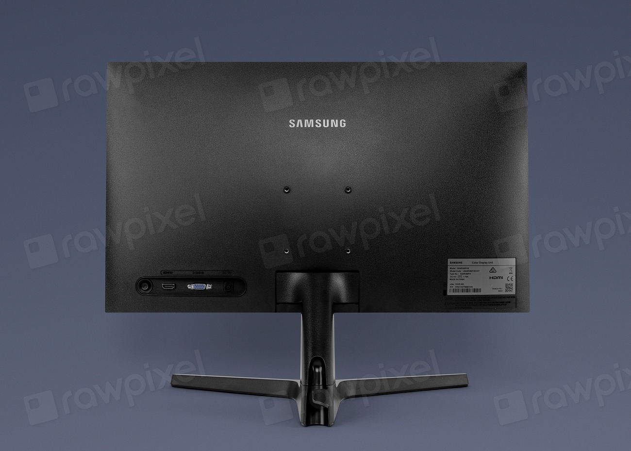 Samsung computer monitor mockup rear | Free PSD - rawpixel