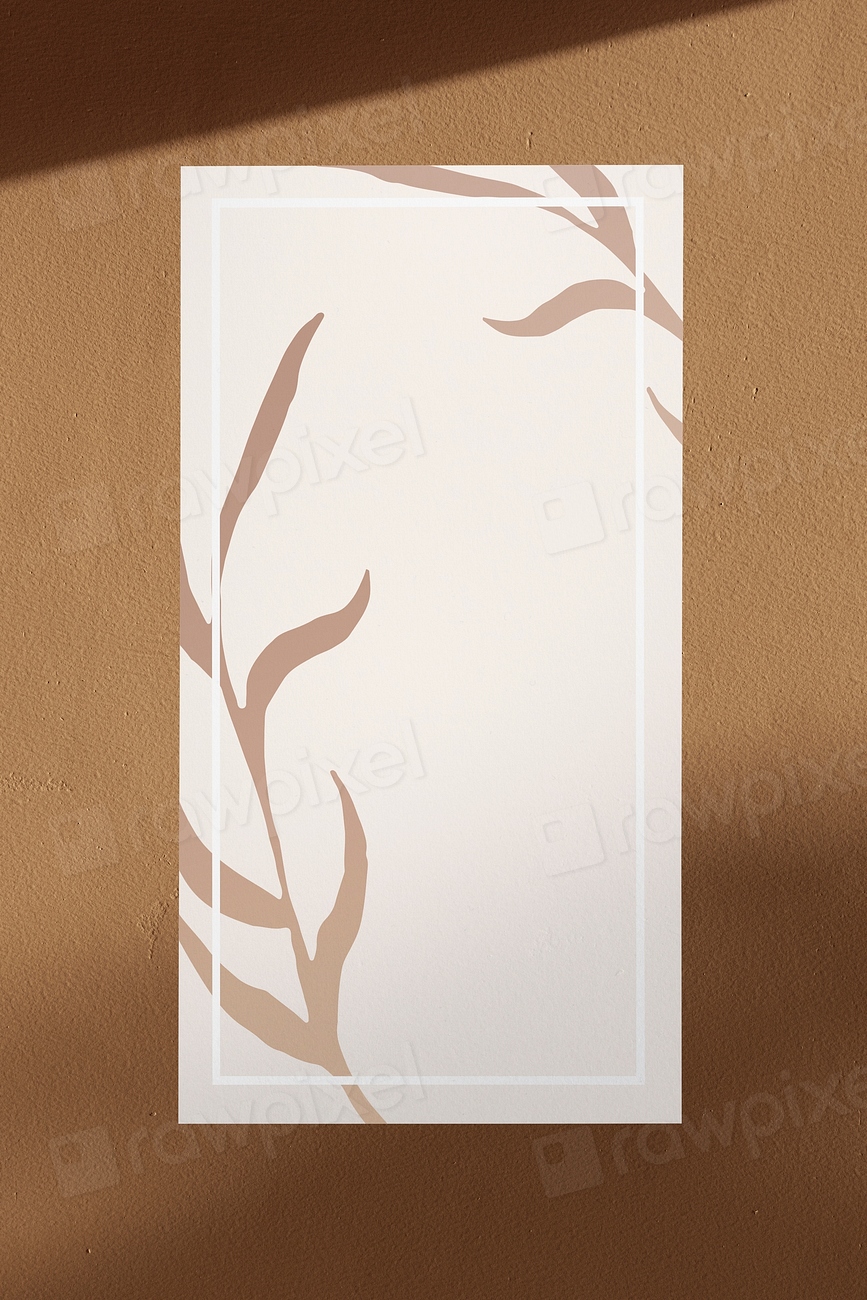 Rectangle frame on natural branch | Premium PSD Mockup - rawpixel