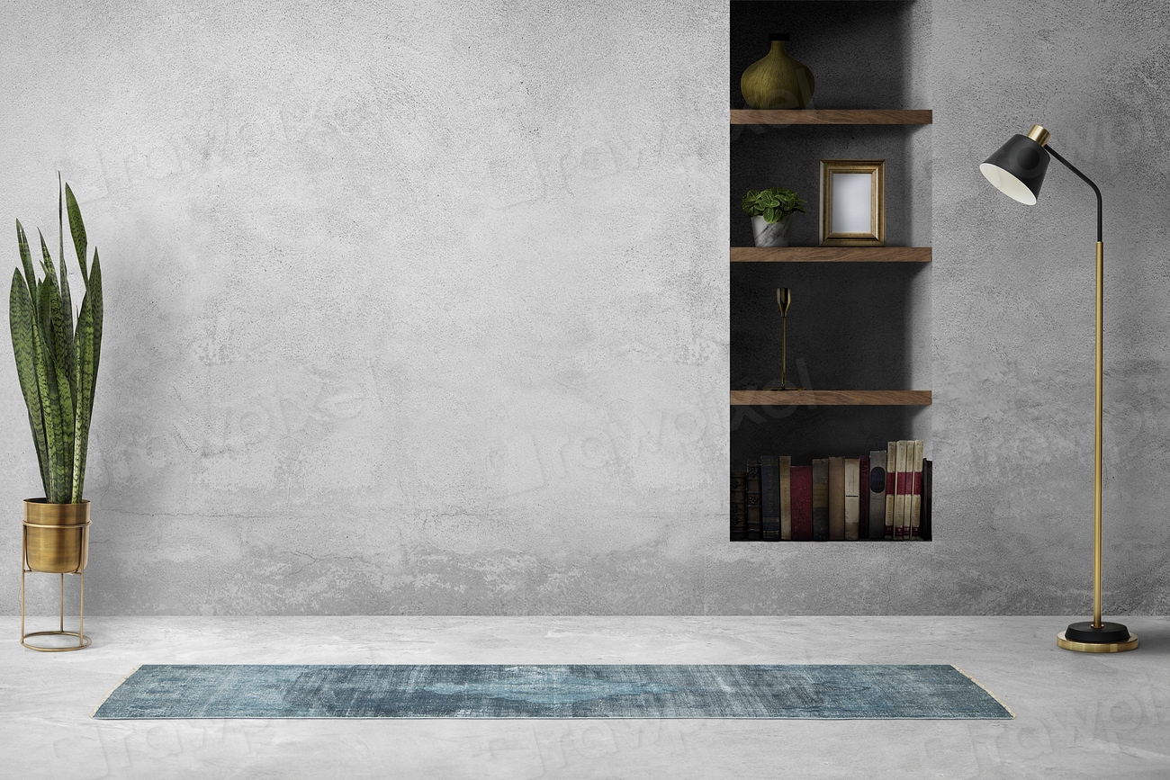 Loft living room psd interior | Premium PSD Mockup - rawpixel