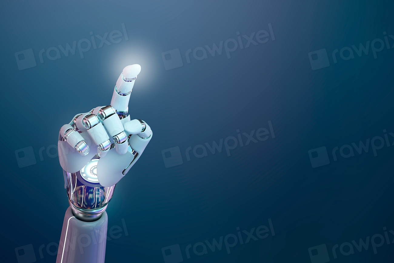 AI robot background wallpaper, futuristic | Premium PSD - rawpixel