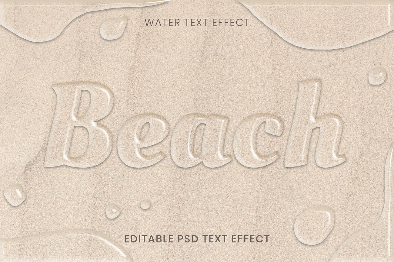 Water editable psd text effect | Premium PSD Add-on - rawpixel