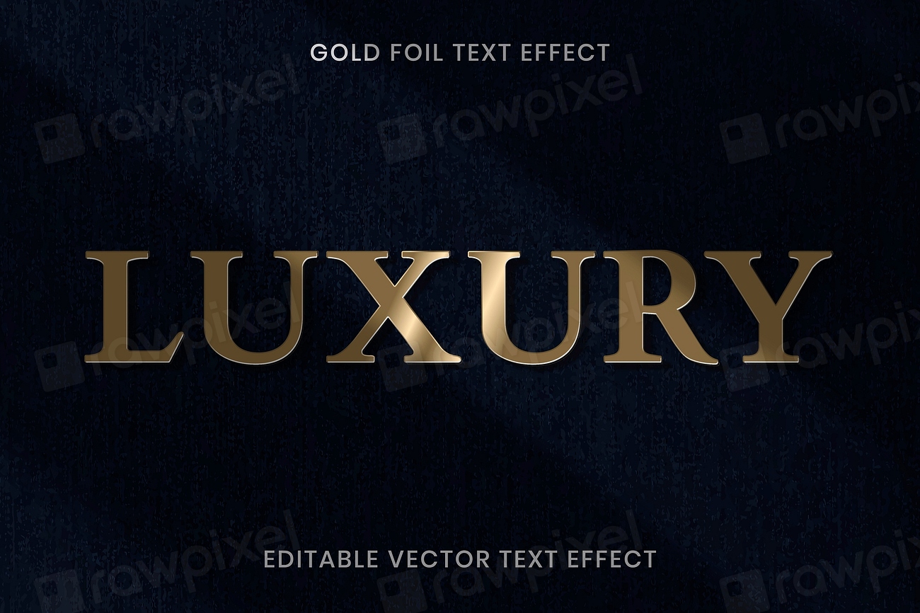 Gold foil texture text effect | Premium Vector Add-on - rawpixel