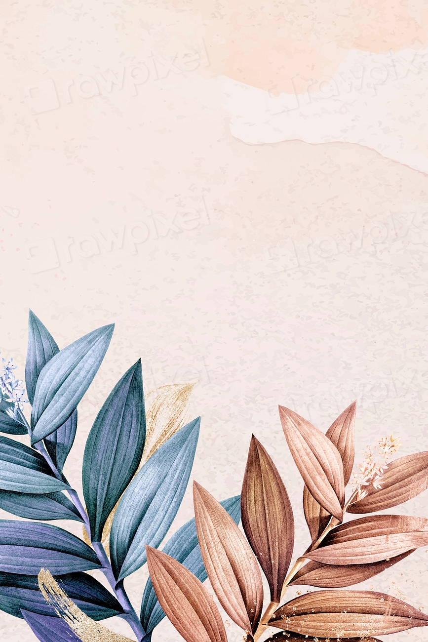 Leaf background aesthetic border vector, | Premium Vector - rawpixel