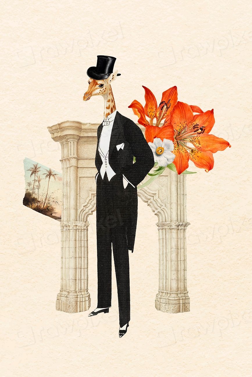 Collage digital vintage vector, vintage | Premium Vector Illustration ...