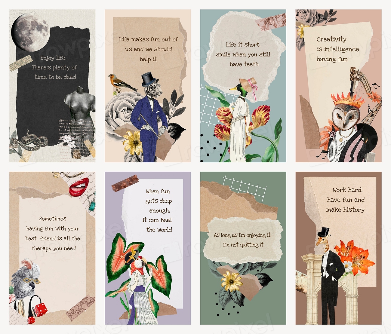 Collage template Instagram story vector | Premium Vector - rawpixel