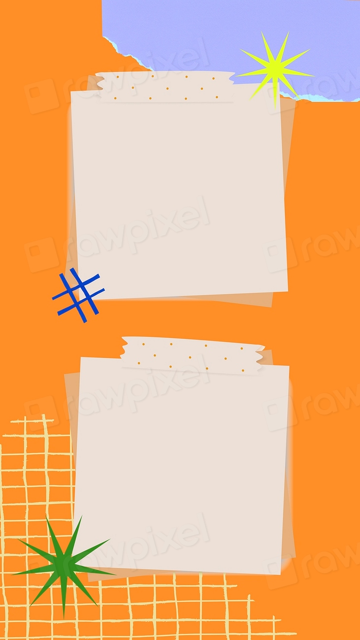 Aesthetic paper notes background wallpaper | Premium PSD - rawpixel