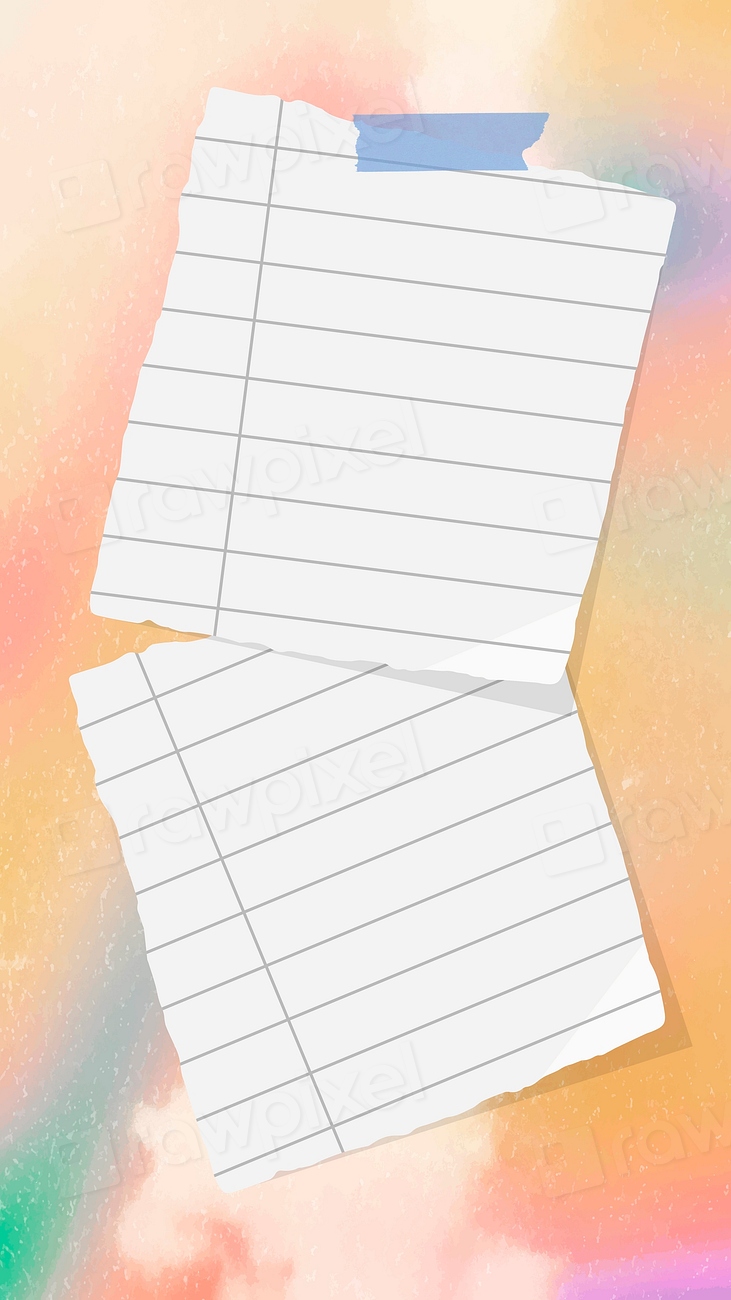 Aesthetic paper note background wallpaper | Premium Vector - rawpixel