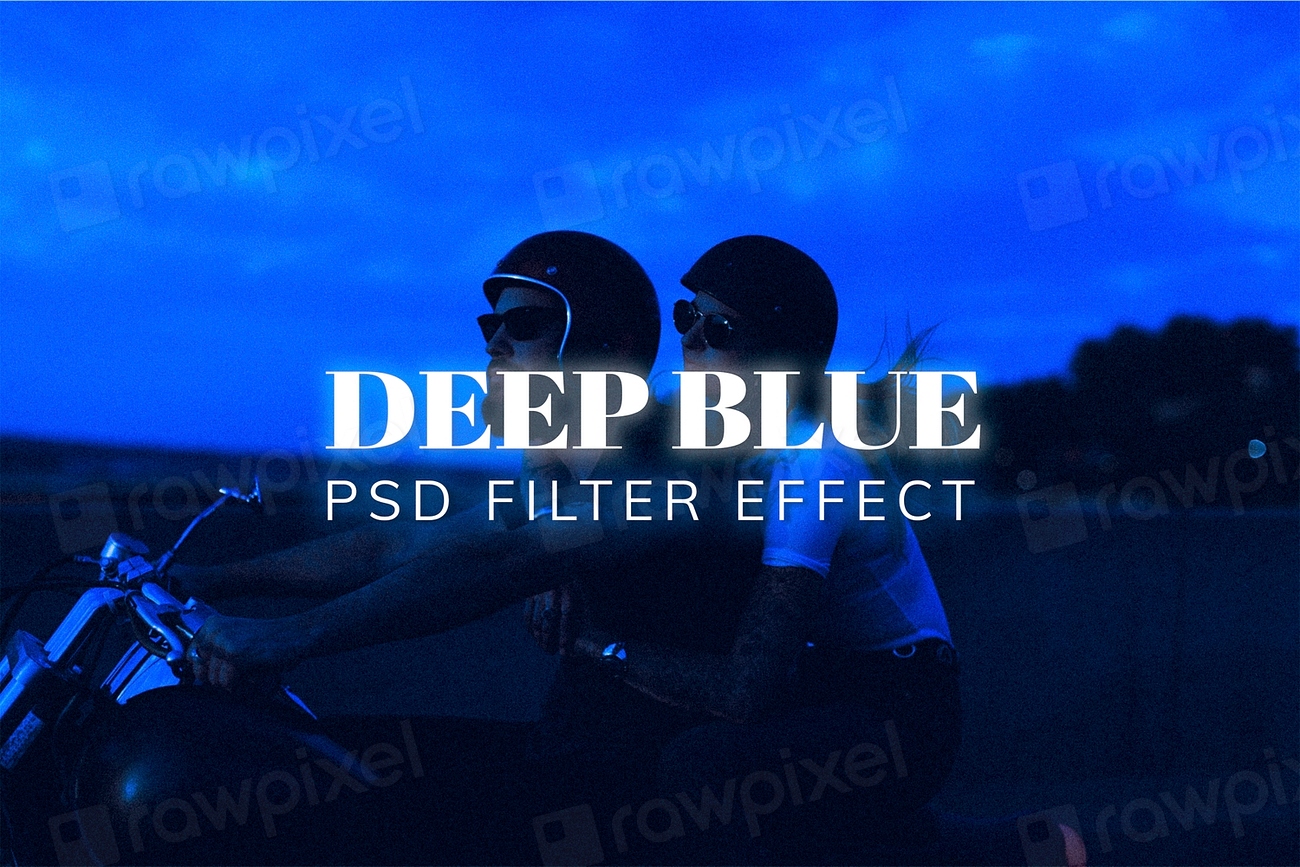Deep blue photoshop preset filter | Premium PSD Add-on - rawpixel