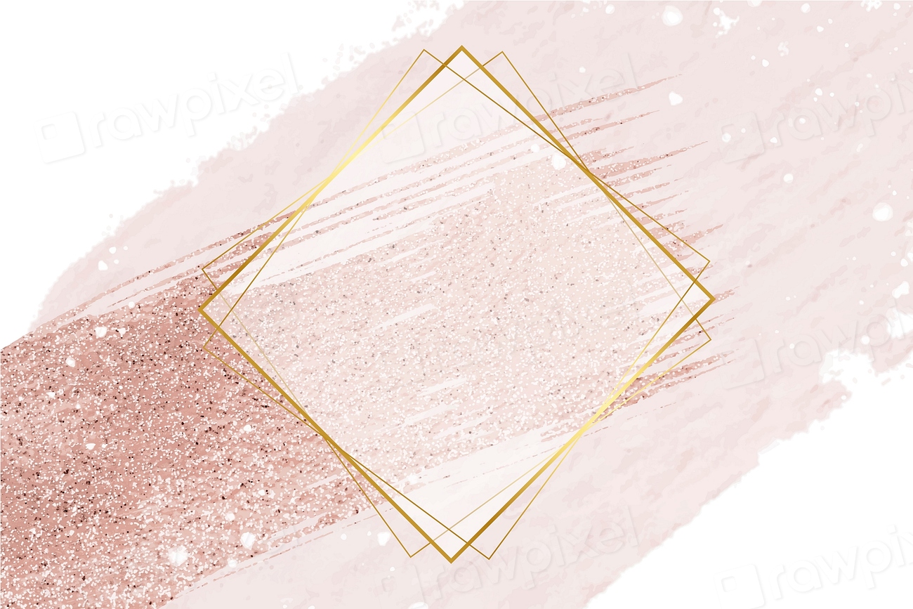 Gold rhombus frame pastel pink | Premium Vector - rawpixel