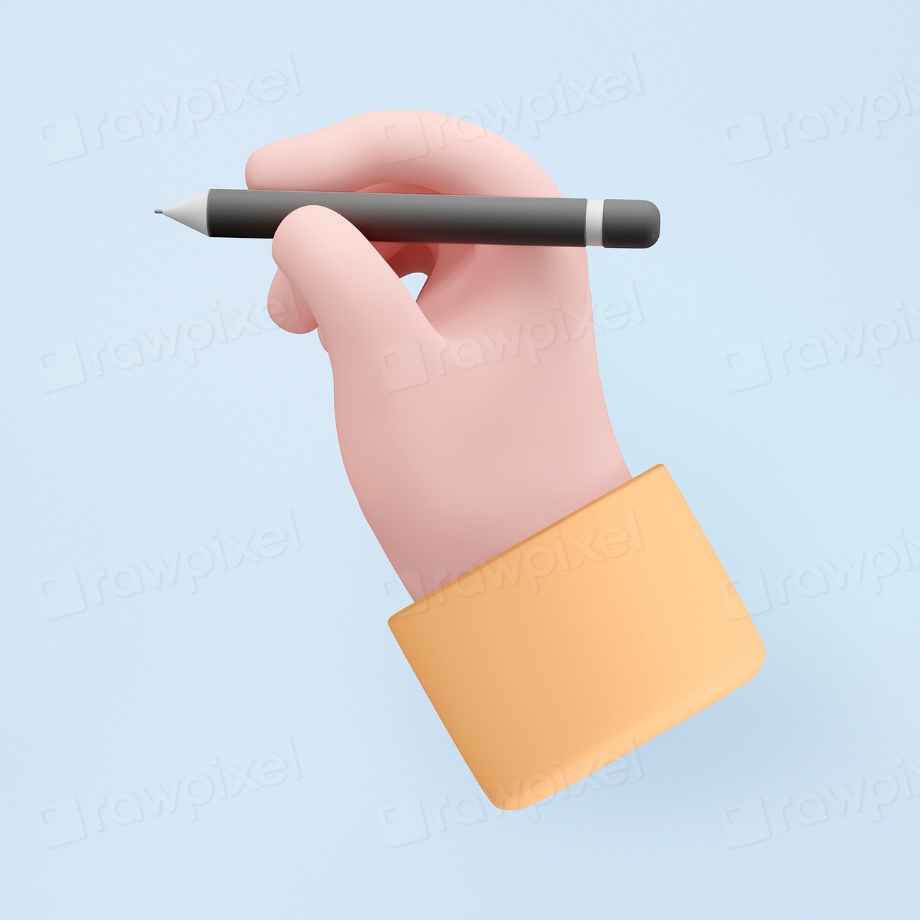 Hand holding pen clipart, business | Premium PSD - rawpixel