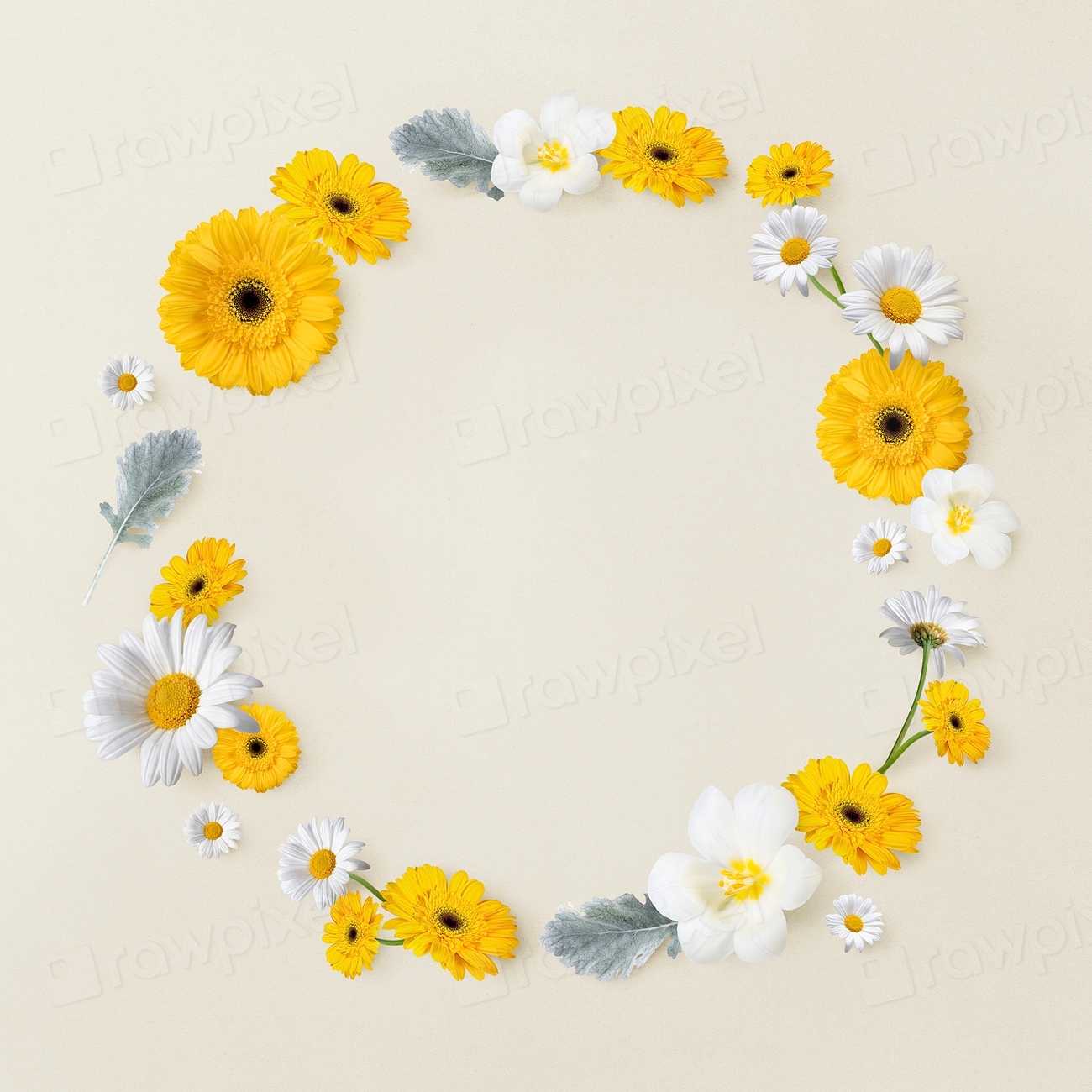 Aesthetic floral frame, botanical psd | PSD - rawpixel