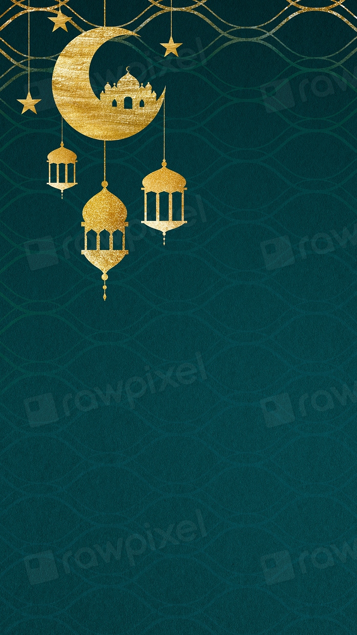 Gold Ramadan lanterns iPhone wallpaper | Premium Photo - rawpixel