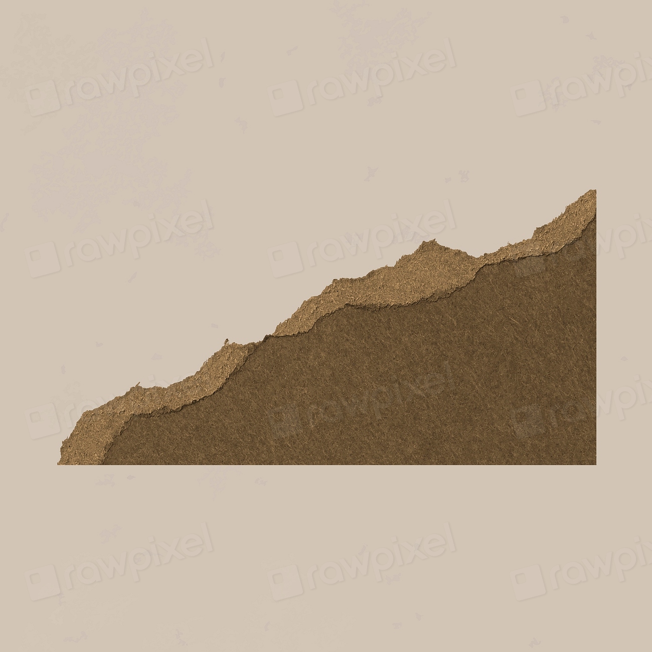 Brown torn paper sticker, scrapbook | Premium Vector - rawpixel