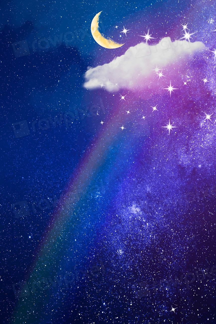 Moon background, sparkle design vector | Premium Vector - rawpixel