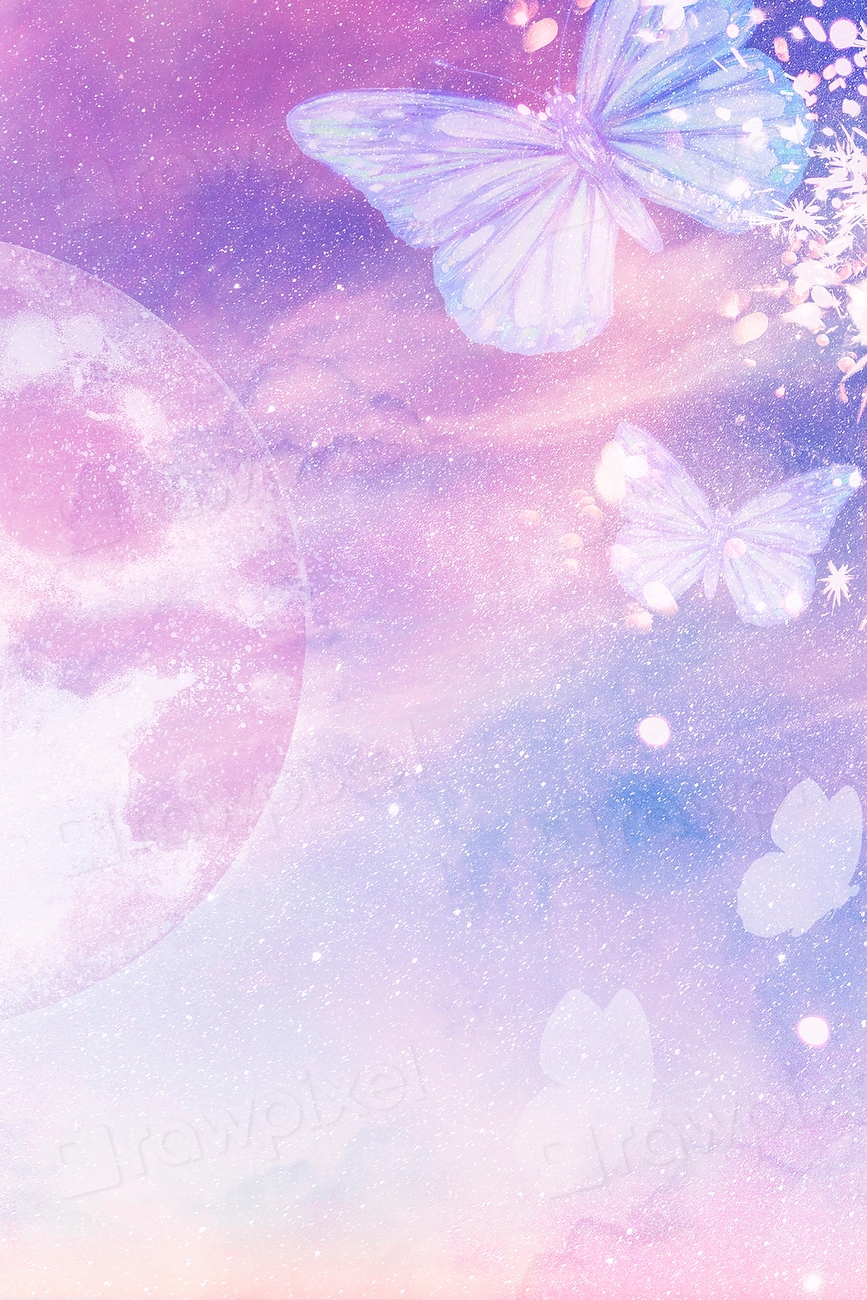 Pastel moon background, glitter design | Free Photo - rawpixel