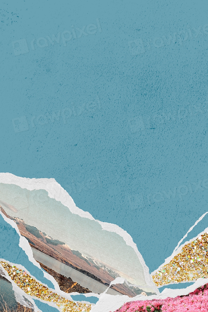 Ripped paper collage background, surreal | Premium Photo - rawpixel