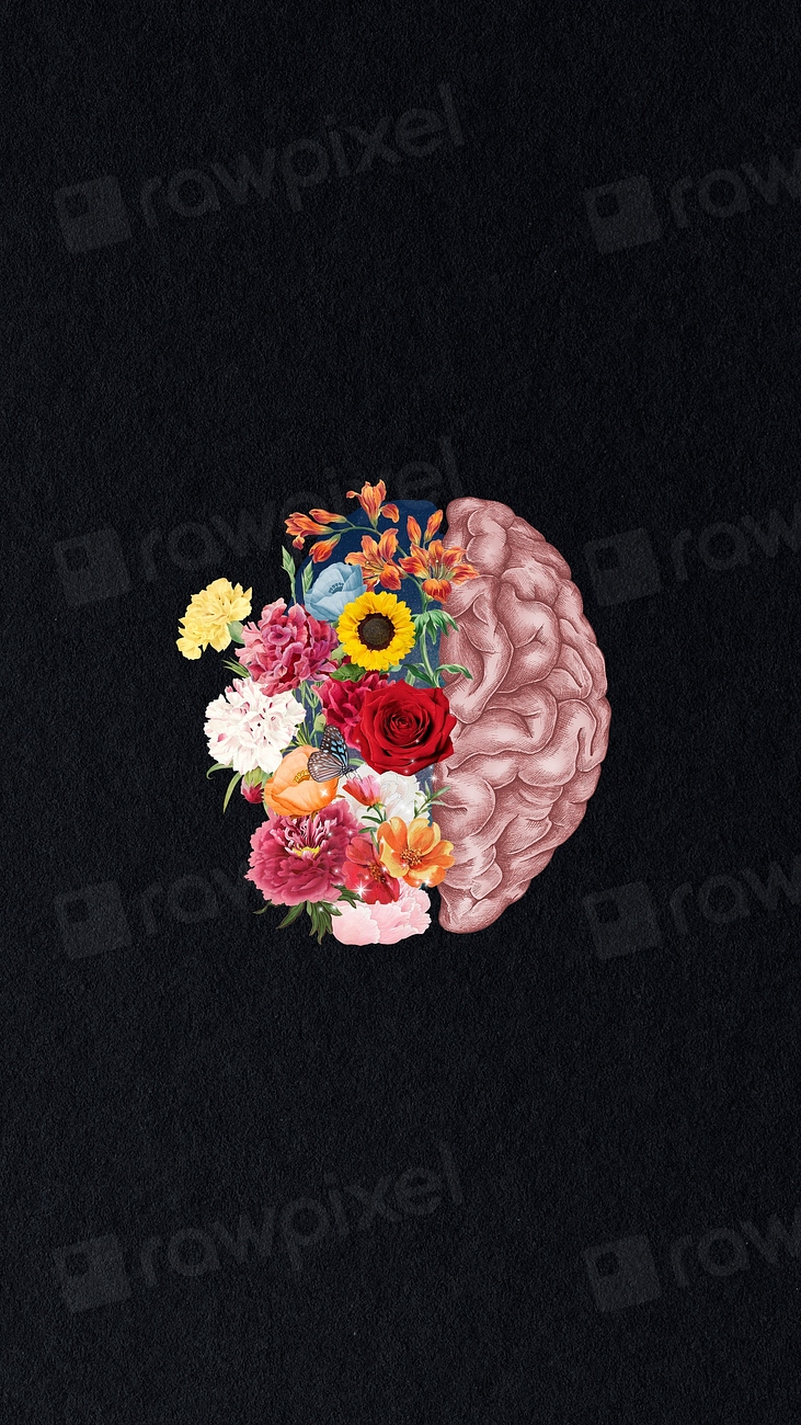 Beautiful mind phone wallpaper, brain | Premium Photo Illustration ...