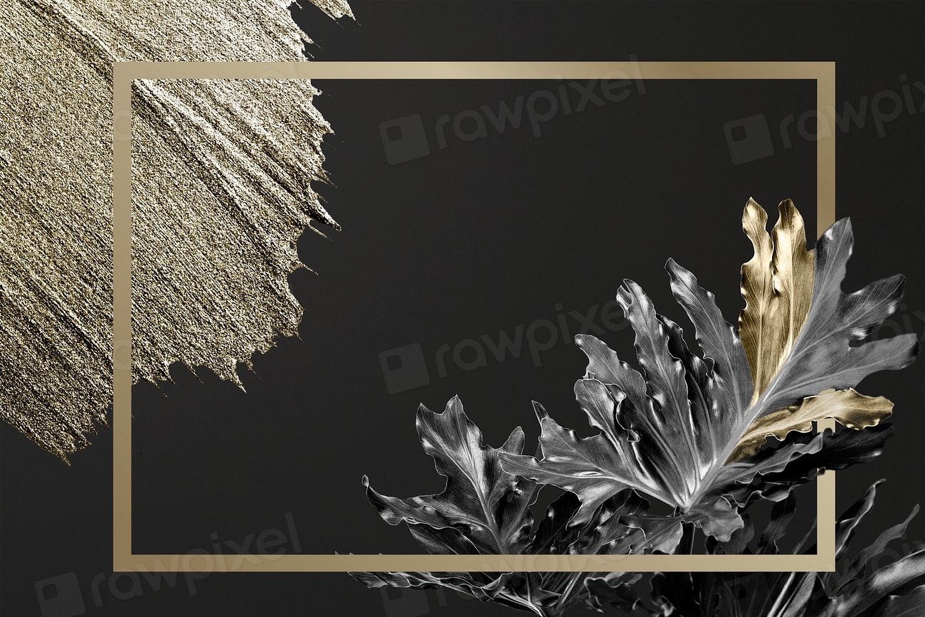 Rectangular golden frame nature background | Premium PSD - rawpixel