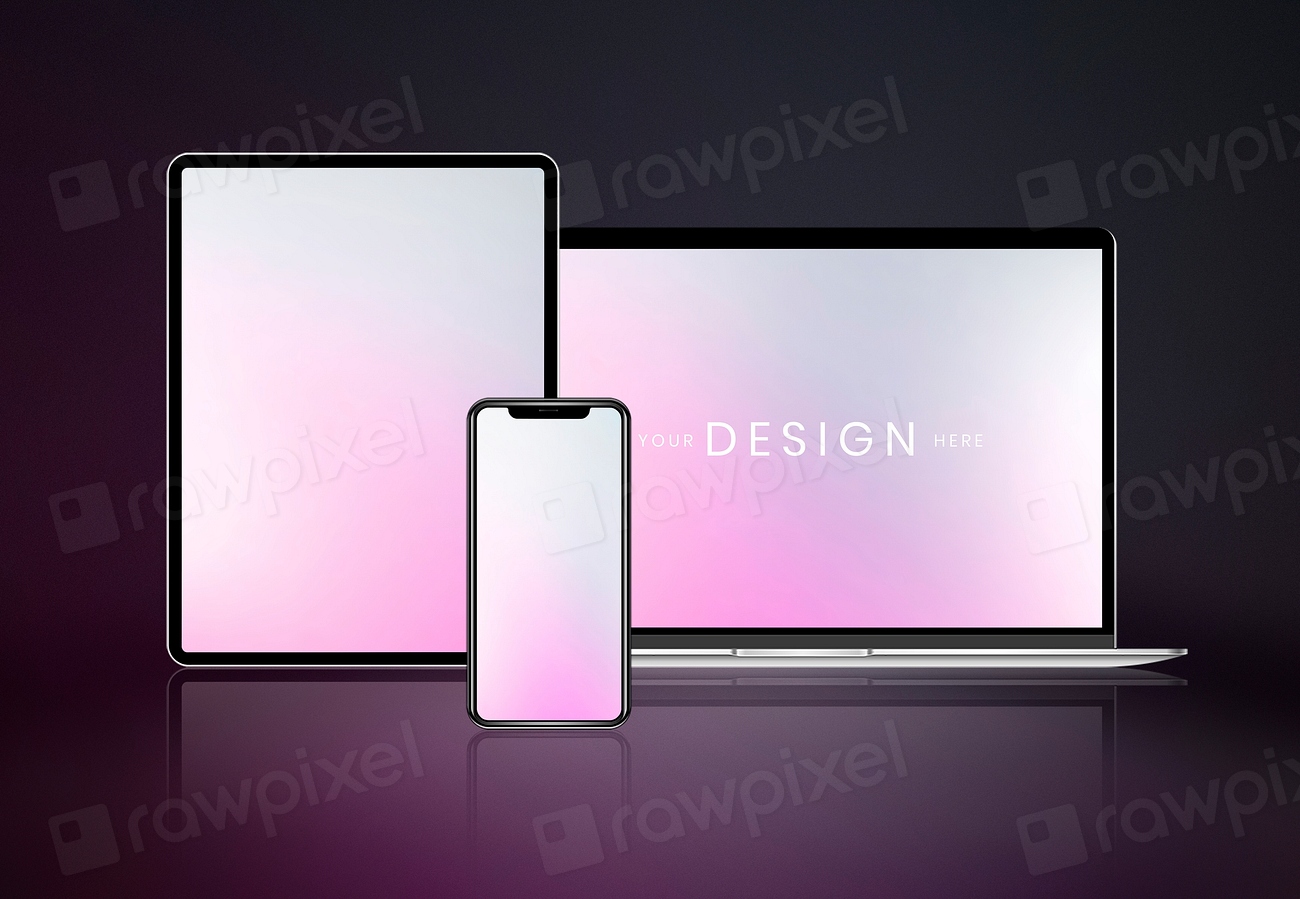 Blank digital device screen mockups | Premium PSD Mockup - rawpixel