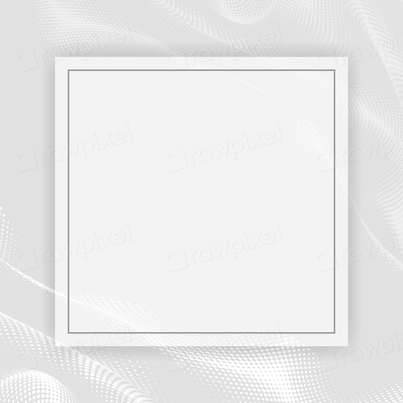 Blank square white frame template | Premium Vector - rawpixel