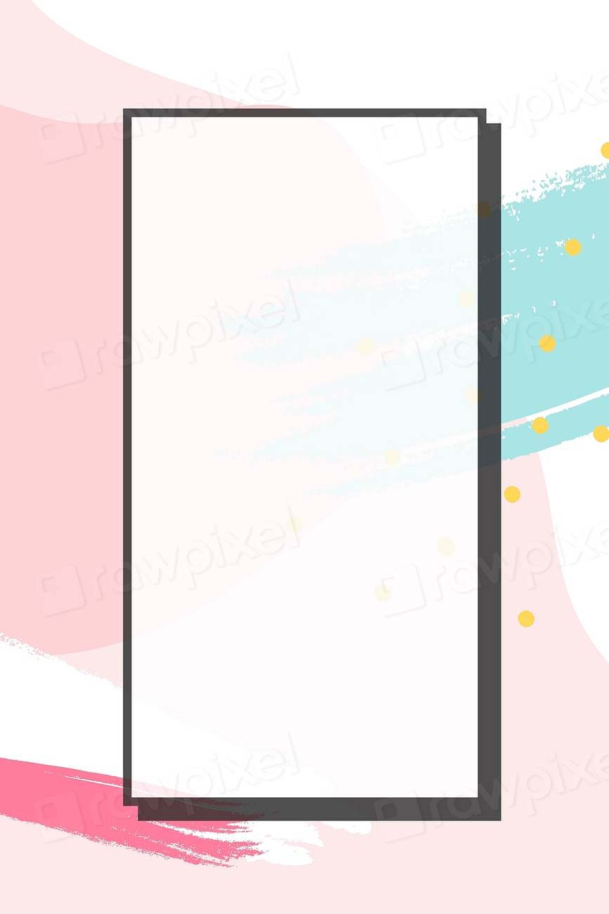 Blank rectangle pastel Memphis frame | Premium Vector - rawpixel