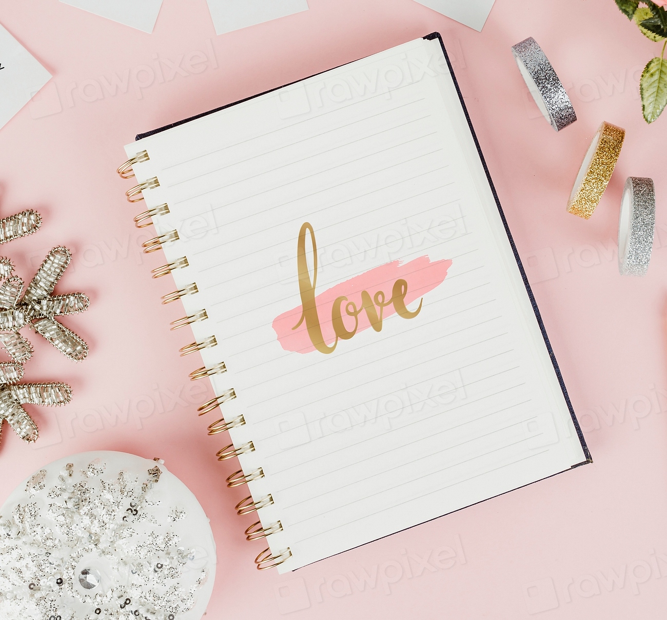 Valentines day message drawn notebook | Premium PSD Mockup - rawpixel