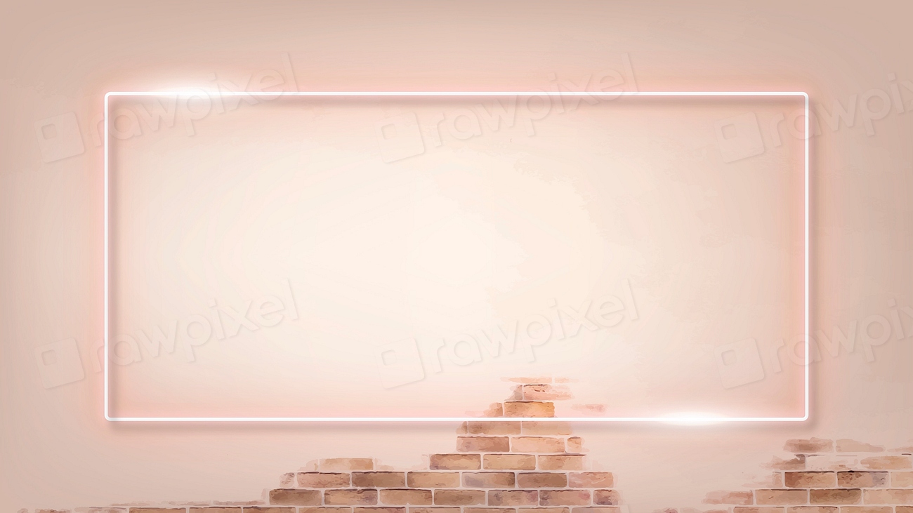 Rectangle orange neon frame pale | Premium Vector - rawpixel