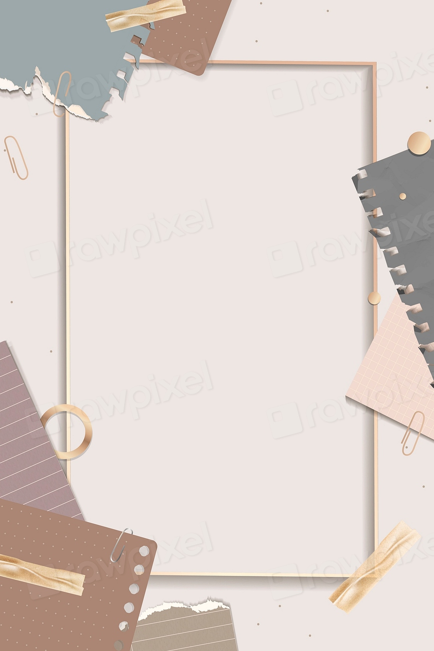 Ripped notes rectangle frame vector | Premium Vector - rawpixel