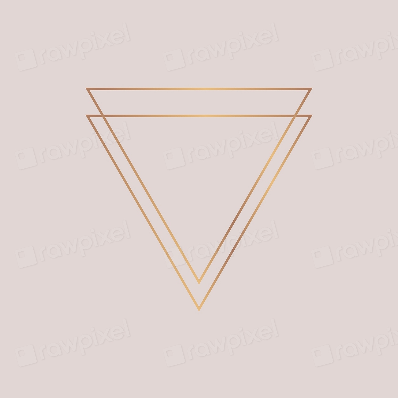 Triangle gold frame blank background | Premium Vector - rawpixel