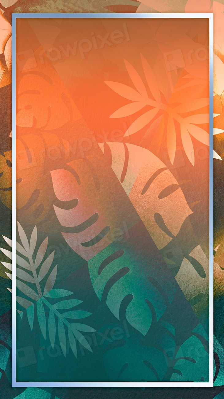 Leafy rectangle frame mobile phone | Premium Photo - rawpixel