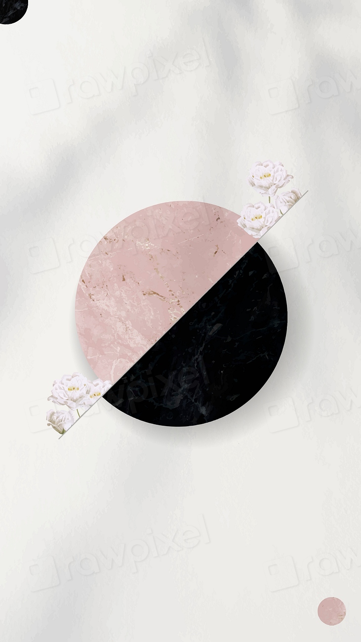 Pink and black two-tone circle | Premium Vector - rawpixel