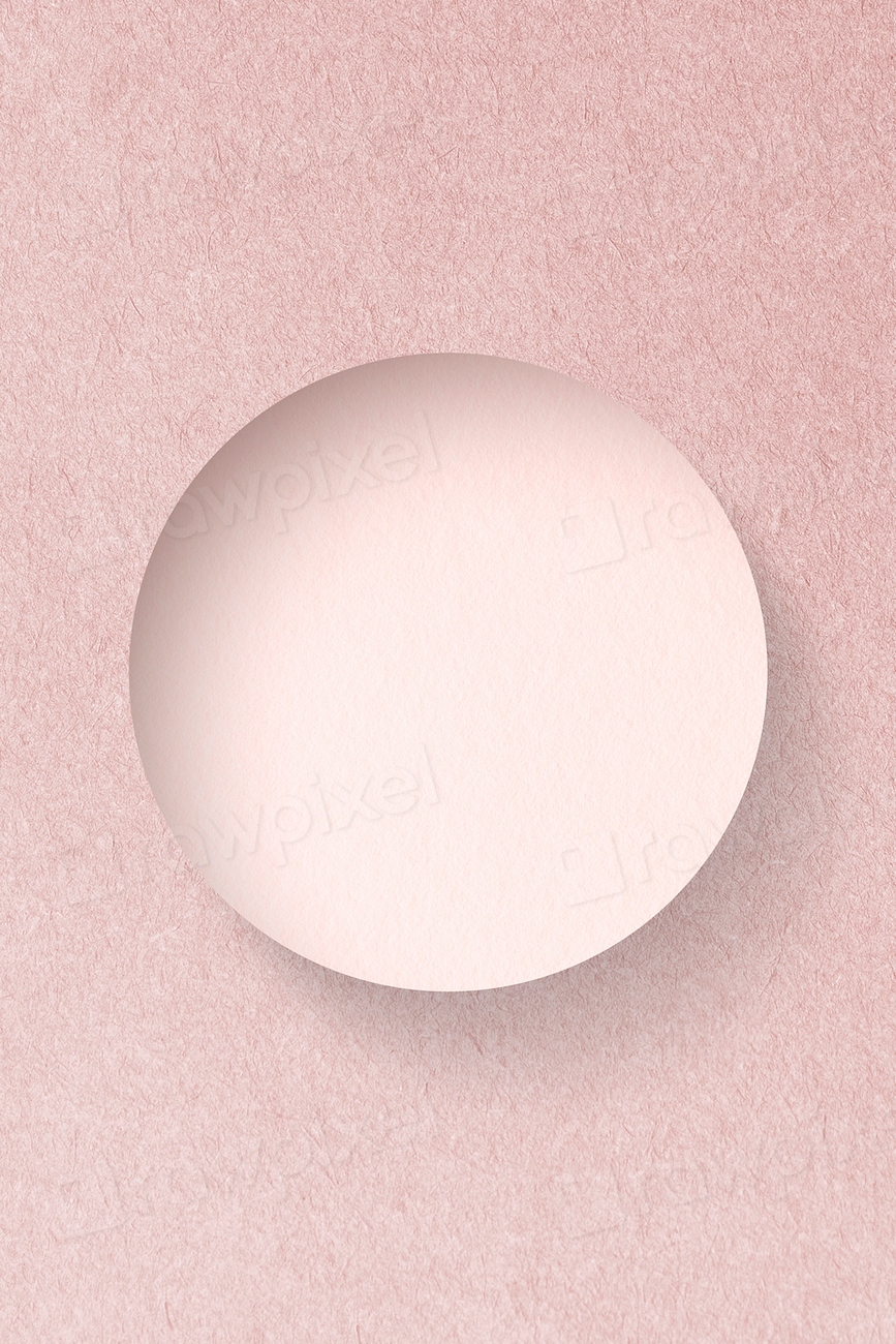 Round frame on a pink | Premium PSD - rawpixel