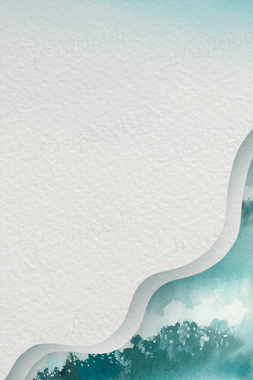 Watercolor painted green ocean paper | Premium Photo - rawpixel