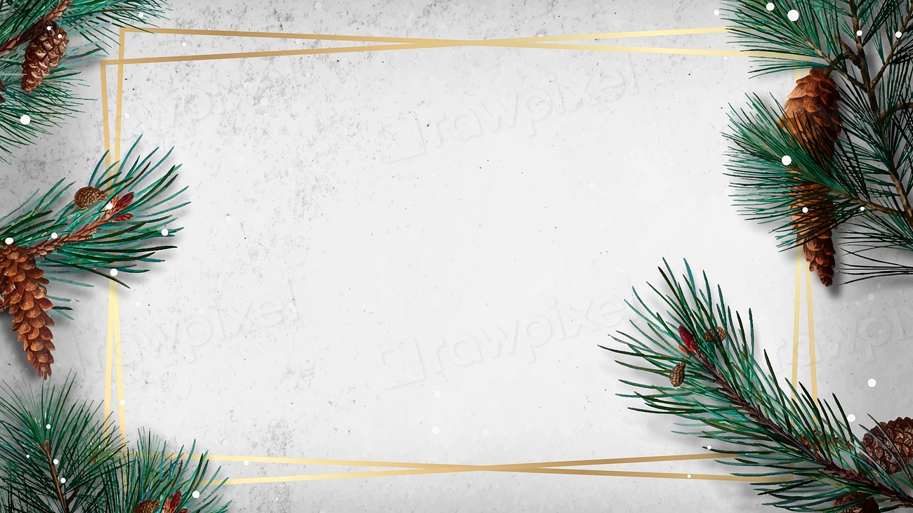 Golden rectangle Christmas frame background | Premium Vector - rawpixel