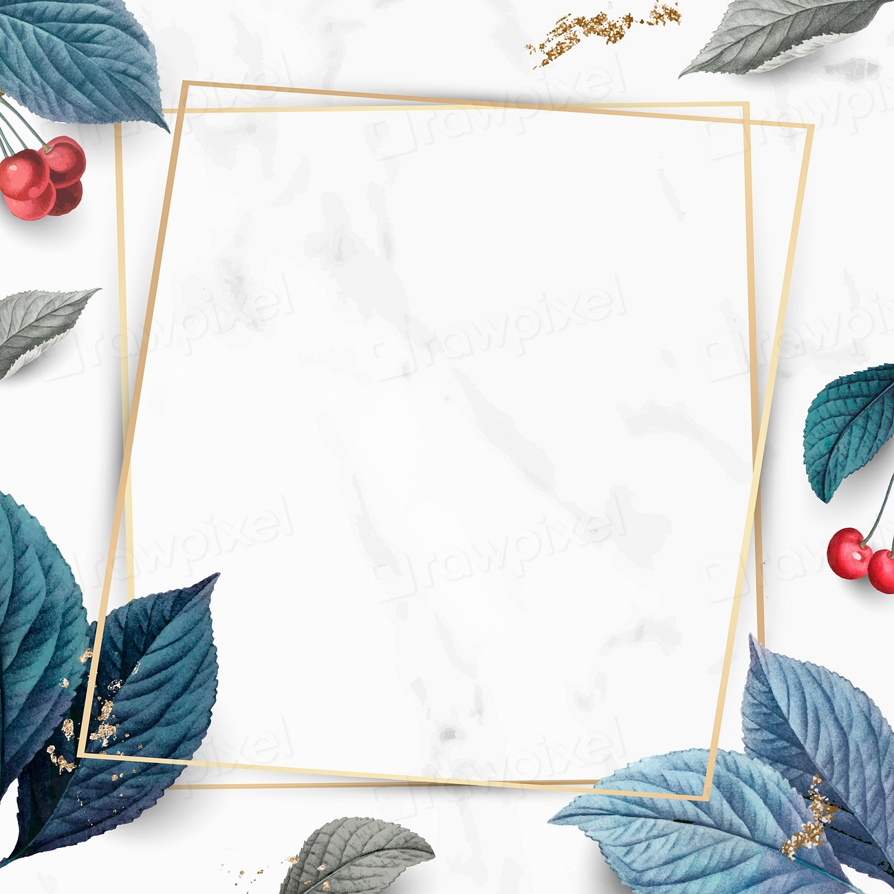 Botanical rectangle frame design vector | Premium Vector - rawpixel