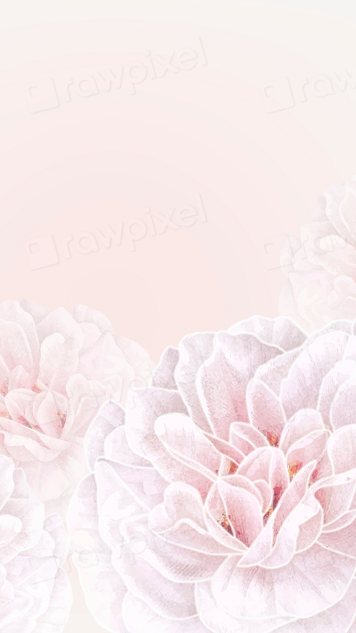 Floral frame mobile phone background | Premium Photo - rawpixel